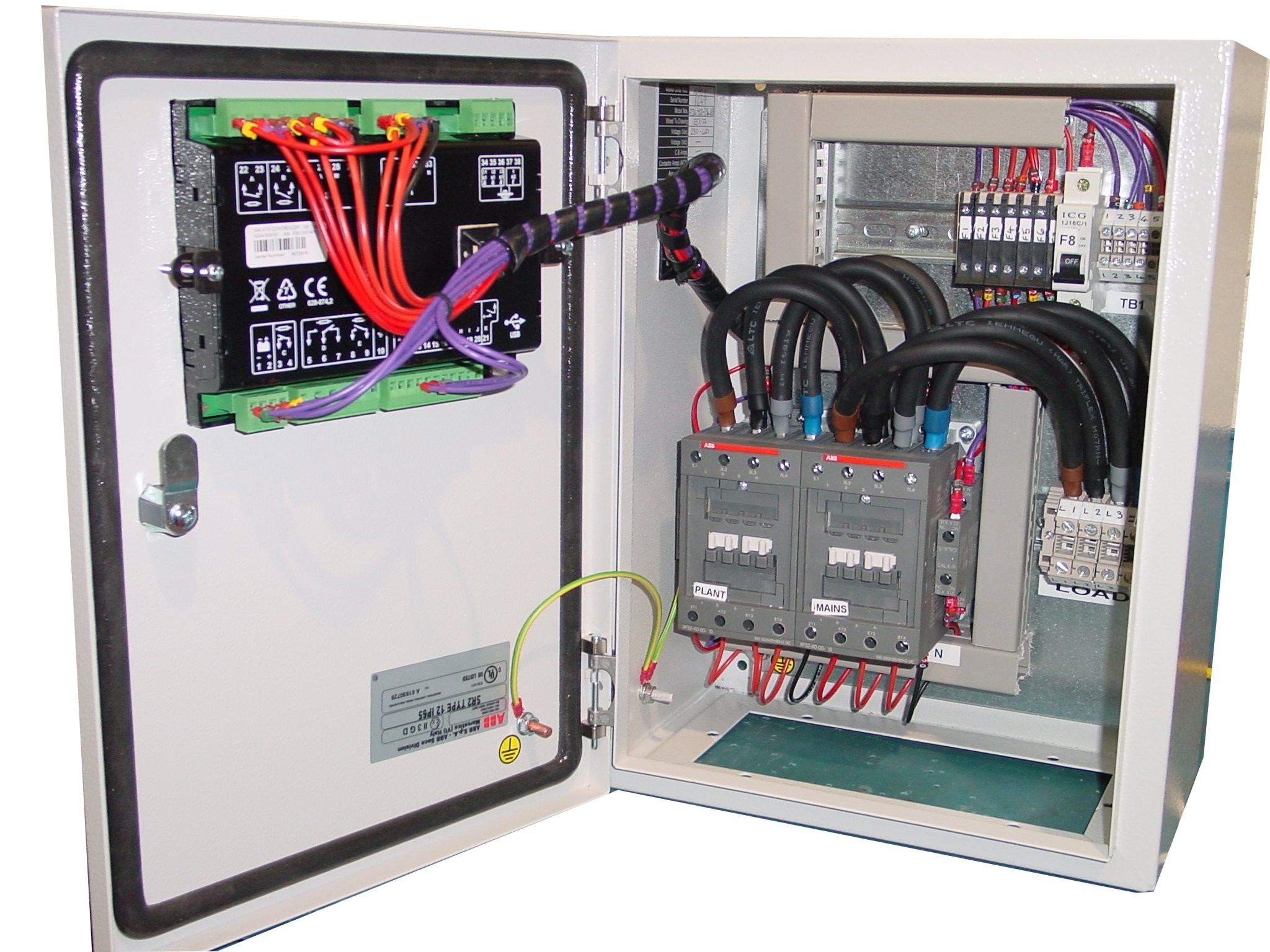 45A automatic transfer switch DSE334 3 phase 400V with ABB contactors ...